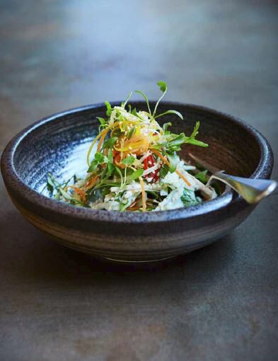 Chicken Salad with Lime, Coconut and Chilli Dressing | The Ivy Cookbook