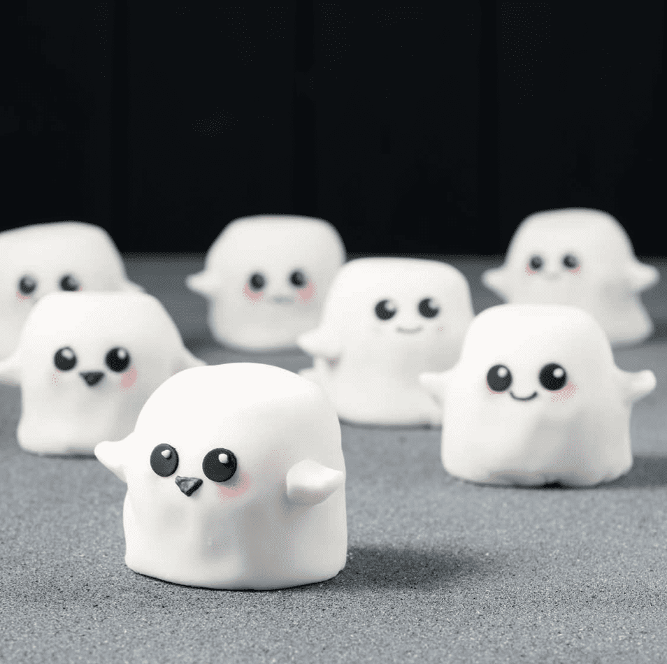 Very Friendly Miniature Ghost Cakes | Cute Bakes by Juliet Sear