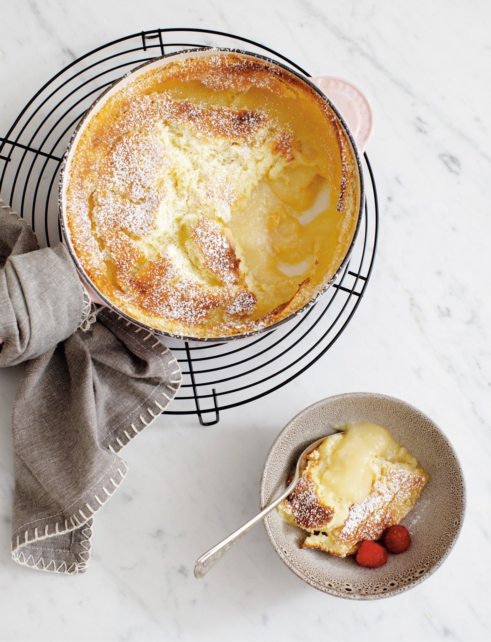 Warm Lemon Saucing Cake | Anna Olson's Baking Wisdom