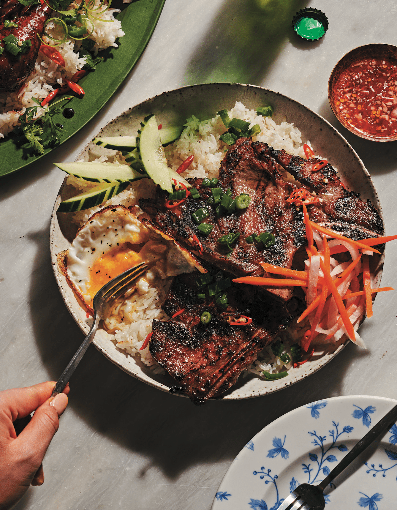 Grilled Pork Chop Over Rice | Madame Vo