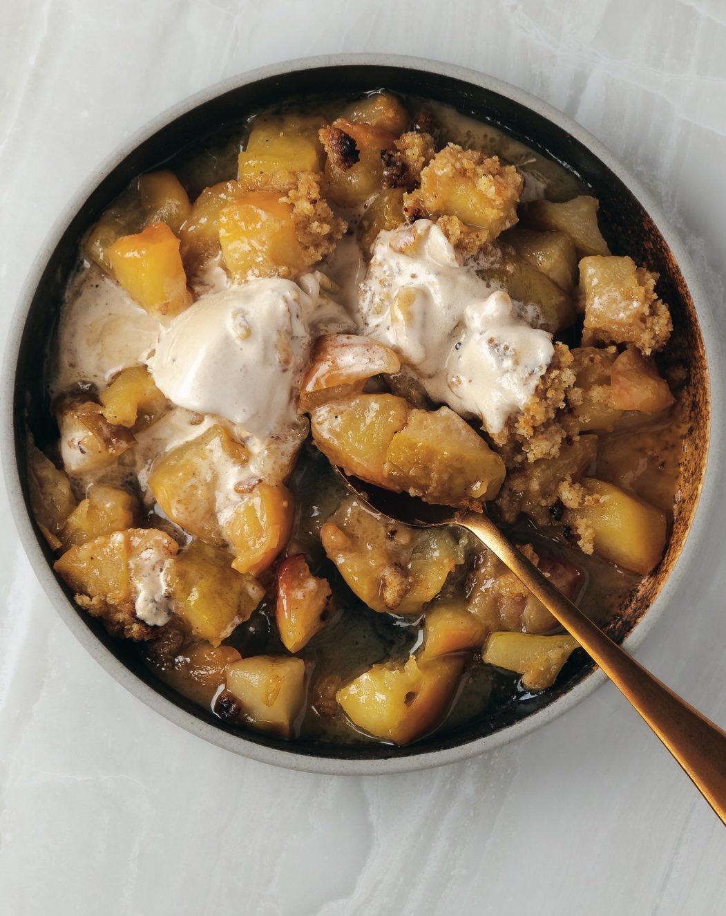 Miso Caramel Apple & Pear Crumble - Cool Food Dude